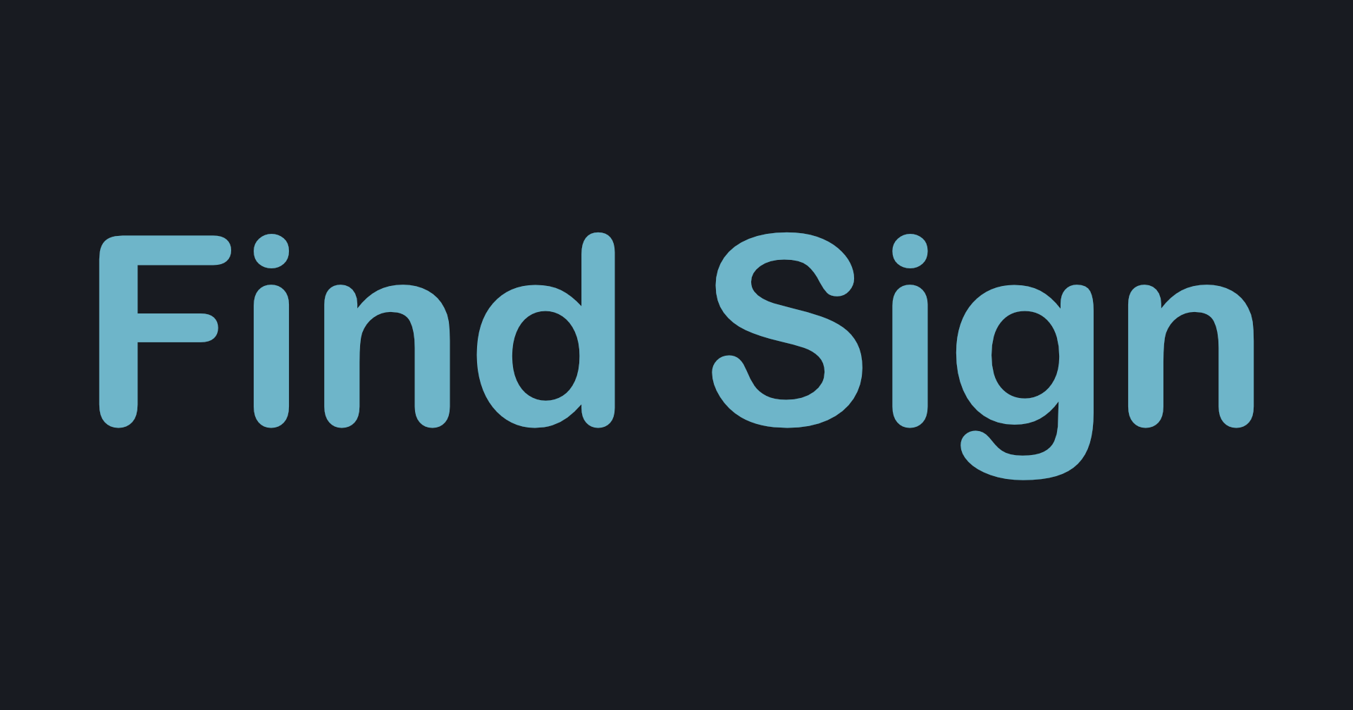 Find Sign